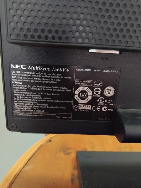 Продам монитор диагональ 15. Фирмы NEC MultiSync 1560V+
