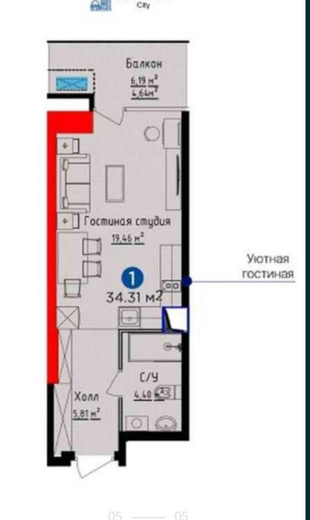 V1567 НОВОСТРОЙКА ЖК NRG U Tower  Дружбе Народов 1/15/24 34м2 кооробка
