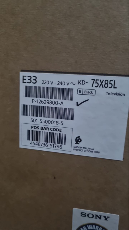Телевизор Sony KD-75X85L [2023.г]
