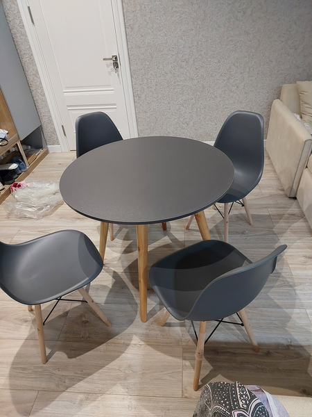 комплект мебели стол и стулья на кухню лофт fitz todo eames ikea loft