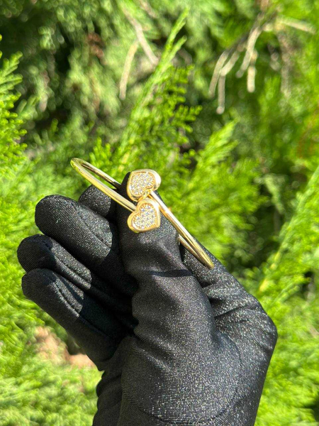 DeRosa two hearts bangle