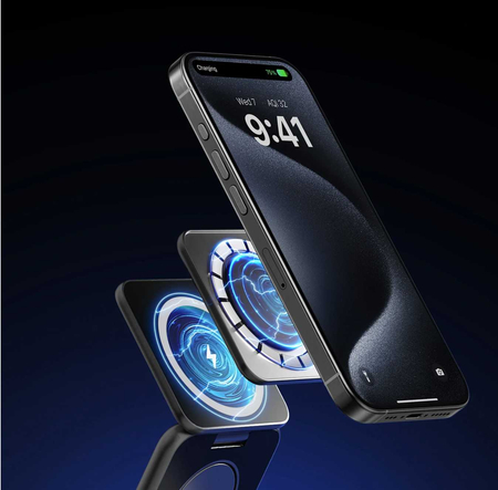 KUXIU X40 - iPhone, Airpods, AppleWatch Simsiz quvvatlagich stand