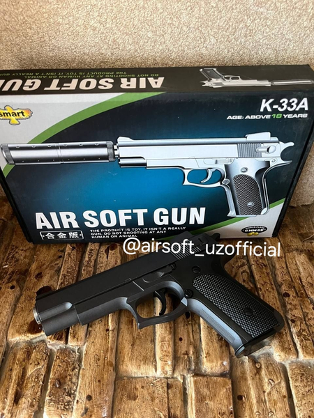 Аир софт гун airsoft gun temir pistolet железный Писталет
