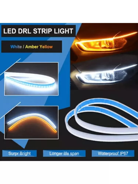 Avtomobil faralari uchun svetodiodli LED tasma, 60 sm, 1 juft