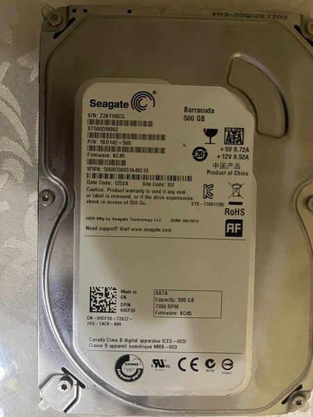 Продажа hdd 500 gb от Seagate