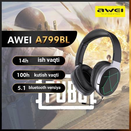 AWEI a950bl ANC мощный наушник