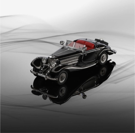 Mercedes Benz 500K , Металический Ретро Машина.