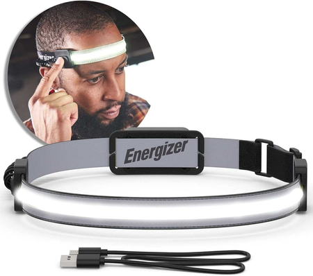 Energizer гибкий светодиодный налобный USB фонарь влагостойкий 400ЛМ