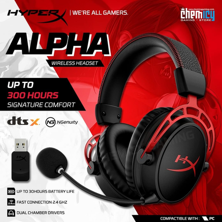 Hyperx Cloud Alpha Wireless Беспроводные Наушники/Гарнитура