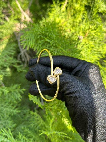 DeRosa two hearts bangle
