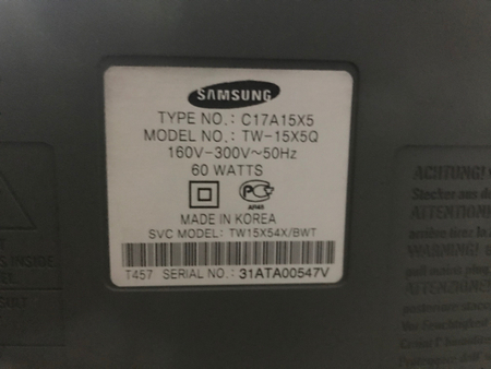 Телевизор Samsung TW-15X5Q