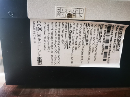 Inverter 2.2 кВт 12 v с Mppt контролем