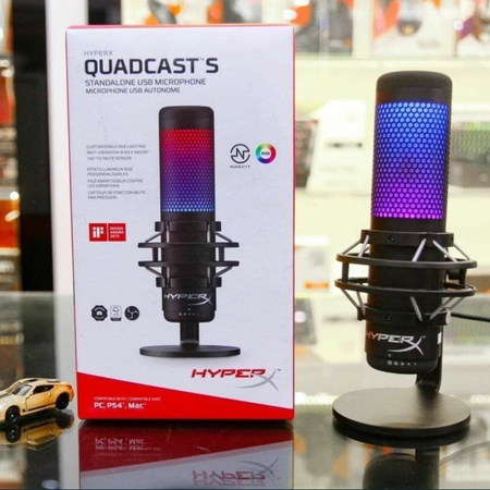 Топ! Hyperx Quadcast S RGB Универсальный Микрофон  (4 режима)