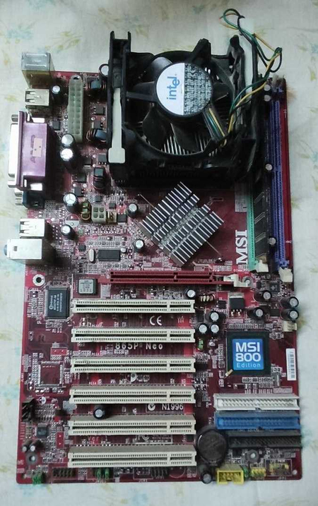 MSI 865P Neo  ретро материнская плата