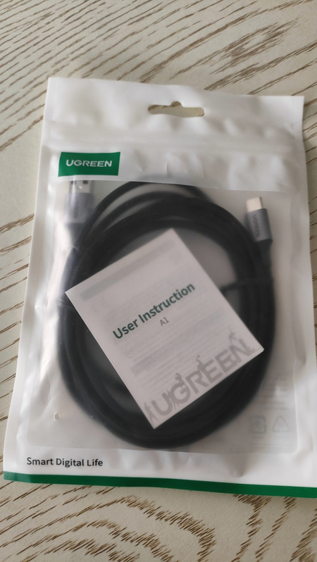 UGREEN USB-A to USB-C cable 1m,black.