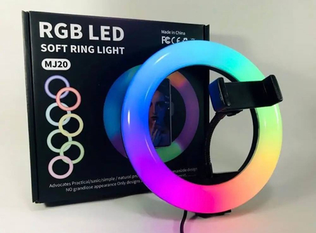 Кольцевая лампа ргб с штативом Lampa kalsevoy Rgb shtativ