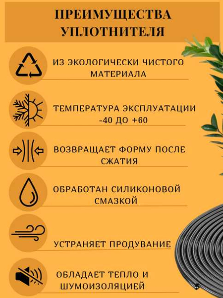 Уплотнитель для пластиковых окон. Уплотнитель ТЭП для всех видов окон