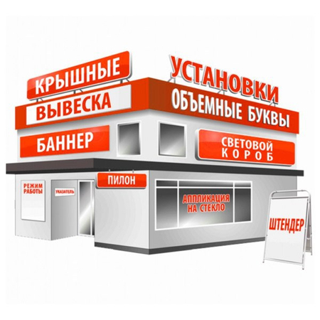 Банер оракал объёмные буквы таблички