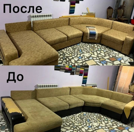 Реставрация мягкой мебели Перетяжка дивана