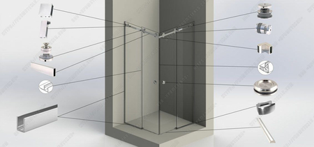Душавая кабинка на заказ Z-D KOMFORT Glass