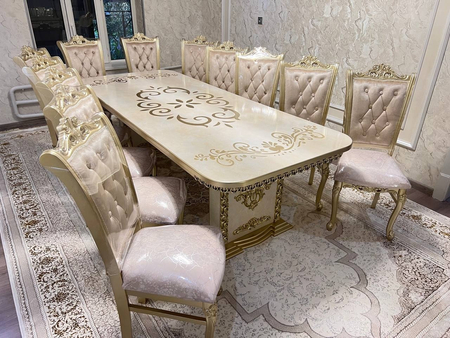 Stol Stul Kamplekt 12 talik Yonģodan stul Xar Xillari bor