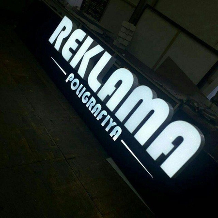 Reklama ishlarini qilamiz Yonadigan harf banner orakal Burtma harf