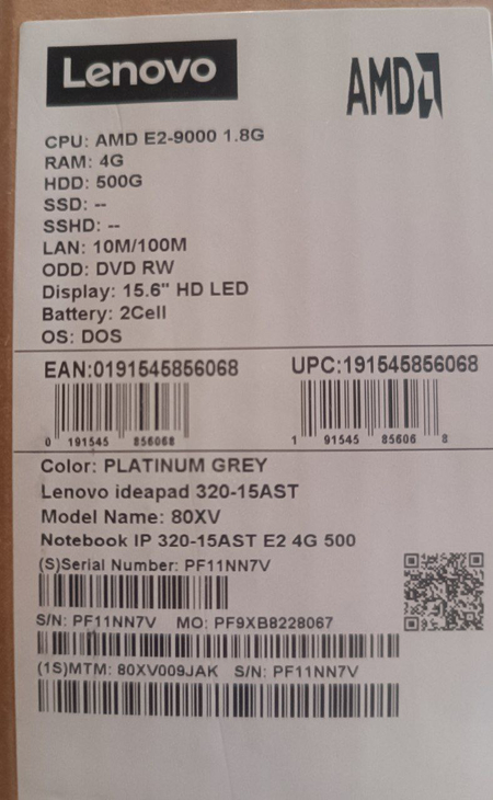 Lenovo notbuk garanti