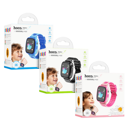 Baby watch Смарт-часы детские Hoco Y100 Kids Watch GPS