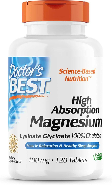 Магний Doctor's Best High Absorption Magnesium, 100% Chelated