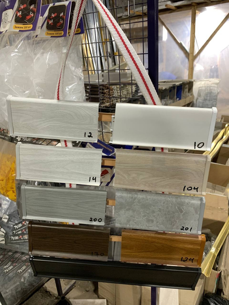 Plintus 100ta variantlar MDF, Laminat, Plastik, Alyumin, PVH, Polyuret