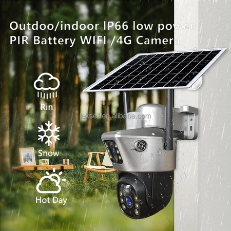 4G SIM karta quyosh panellik kamera