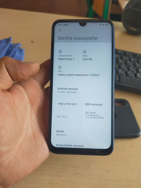 Redmi not 7 pro 4/64 gb holati ideal  radnoy sotiladi