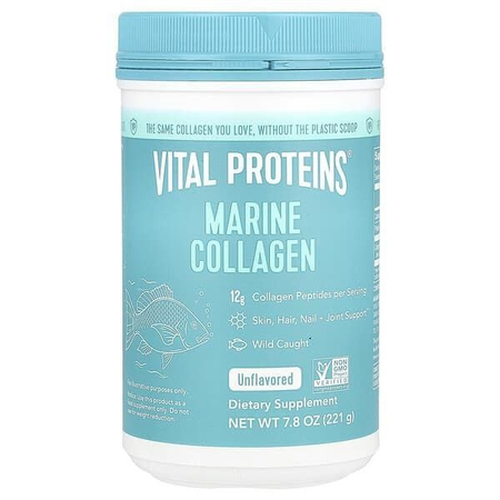 Vital Proteins, морской коллаген, без добавок, 221 г.