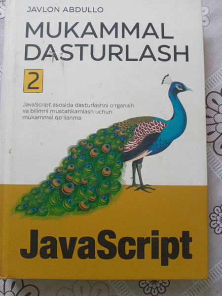 Programma ni uyrenemen degenlerge JS kitaplari