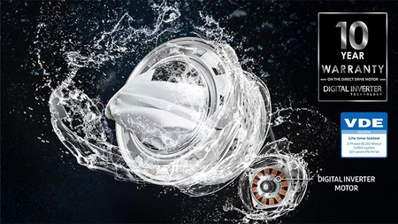 (new) LG - 6 кг  Стиральная машина Inverter Direct Drive+Steam Premium
