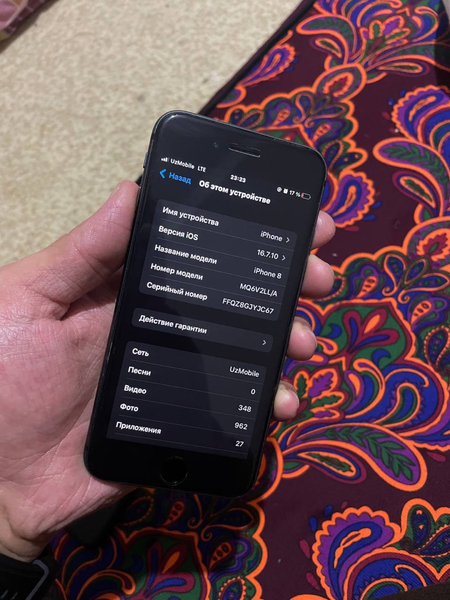 Iphone 8 bor ideal ochilmagan
