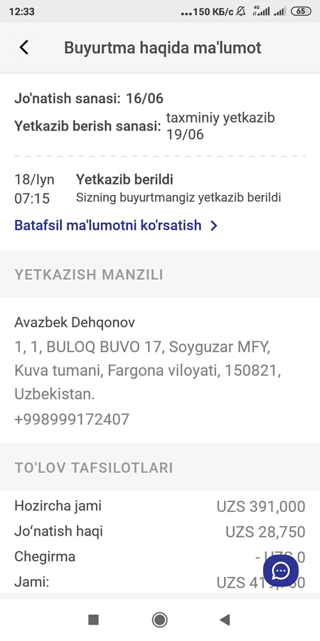Mi smart band 6 global sotiladi