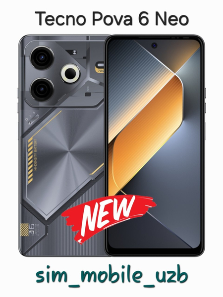 Tecno Pova 6 Neo 2024 New Super Skidka+Garantiya+Dastavka