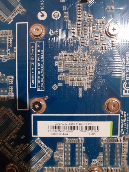 Videokarta zotac gts 250 (512mb 256bit)