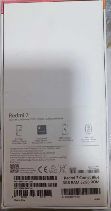 Redmi 7 3/32. Blue