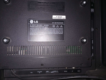 Телевизор LG 32 Экран разбить Звук есть