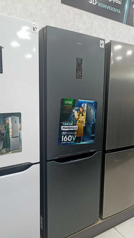 Холодильник ARTEL HD430RWENE INVERTER Green Gray