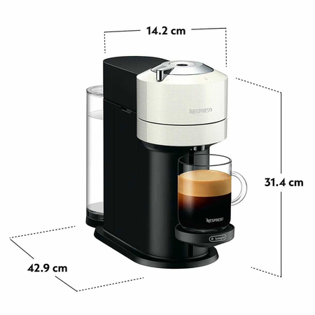 Кофемашина капсульного типа DeLonghi Nespreso Vertuo Next (Белая)