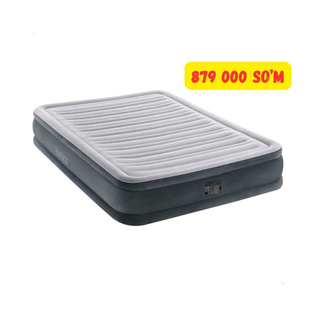 Intex 64414 — Надувной матрас 152 x 203 x 46 см Бесплатная Доставка