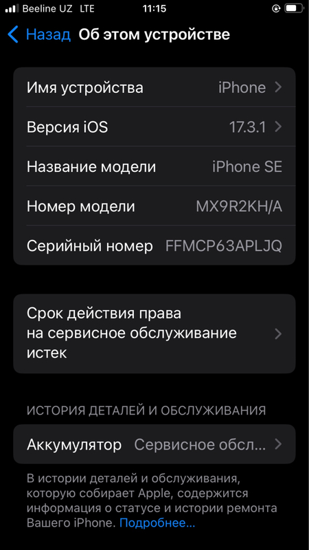 Iphone SE ideal holatda