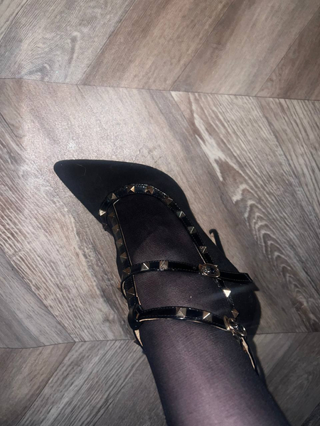 замшевые туфельки valentino