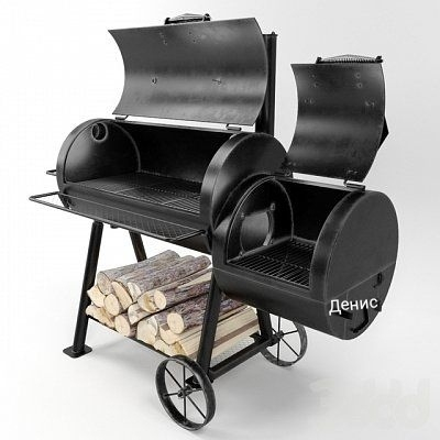 BBQ кованый мангал смокер гриль шашлычницу барбекю очаг казан