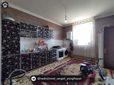 Сергели махалла Ногой Курган 1,6сот 2 этажа 5 ком 2сан узла