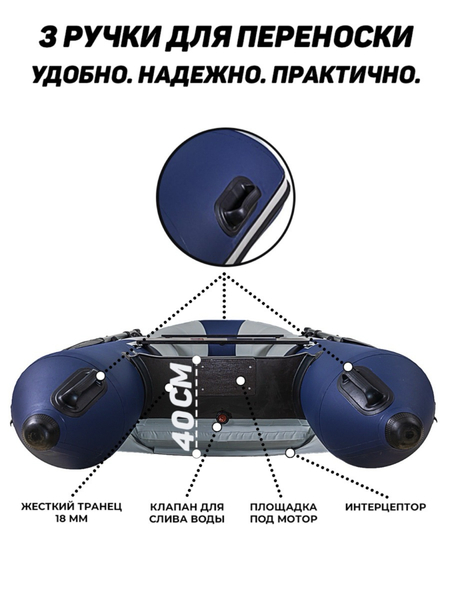 Лодка надувная Таймень НДНД 2900