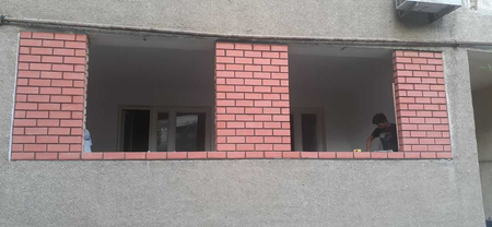 Кладка балконов, Решетка, козерог.